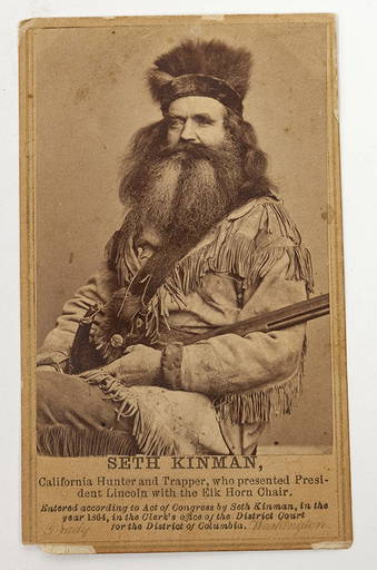 An Albumen Cdv Of Seth Kinman