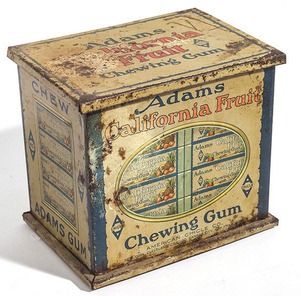 Adams California Fruit Chewing Gum Counter Display Tin - Dec 04, 2016 ...