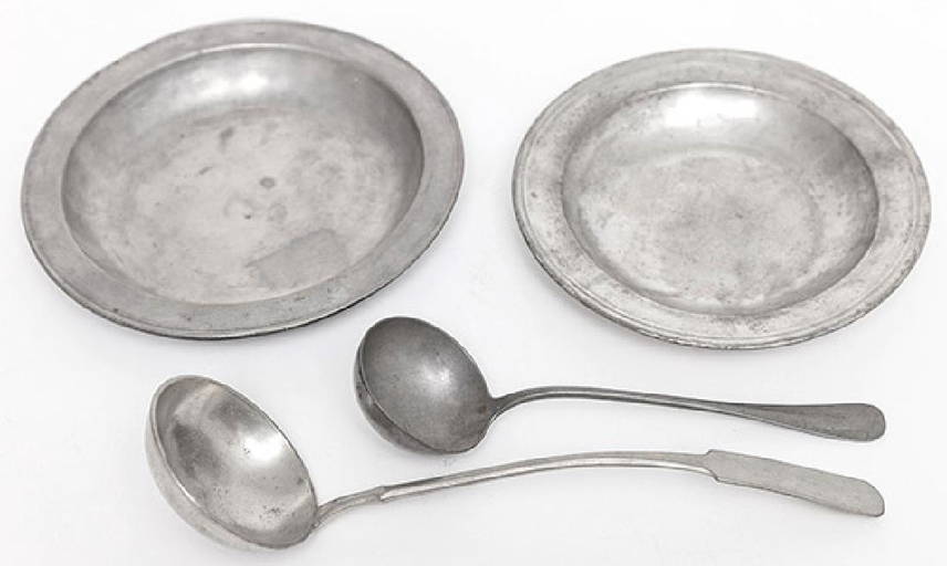 Pewter Plates & Ladles