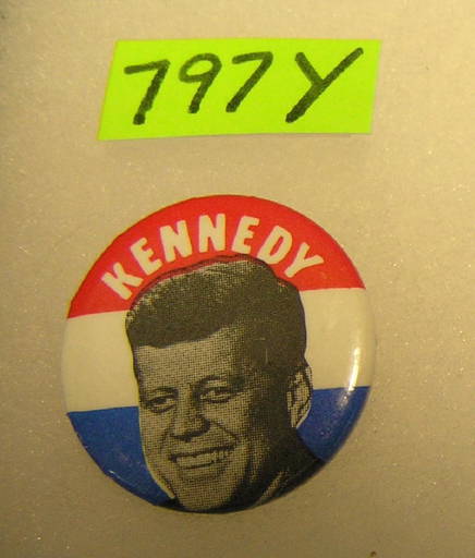 Pictorial Kennedy Campaign Button