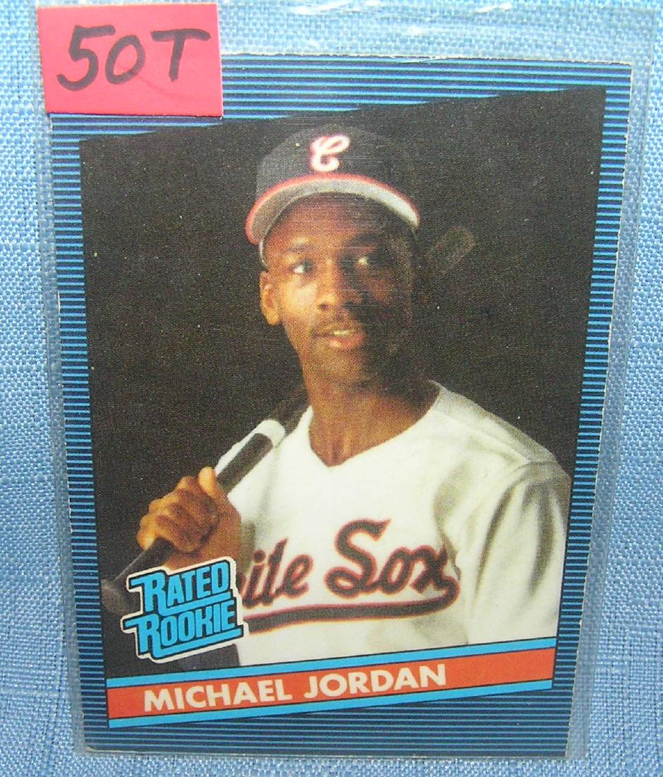 Michael Jordan rookie baseball card - Jul 07, 2018 | Baker's Antiques ...