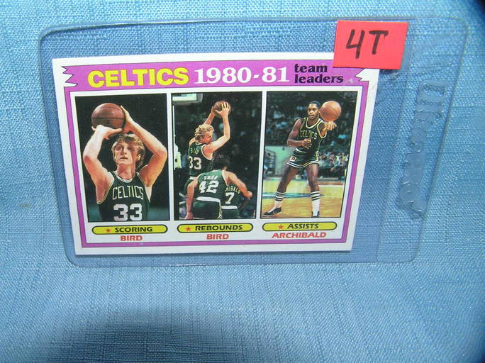 Vintage Larry Bird All Star Basketball Card
