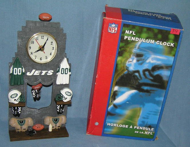 NFL football pendulum clock - Sep 29, 2018 | Baker's Antiques and ...