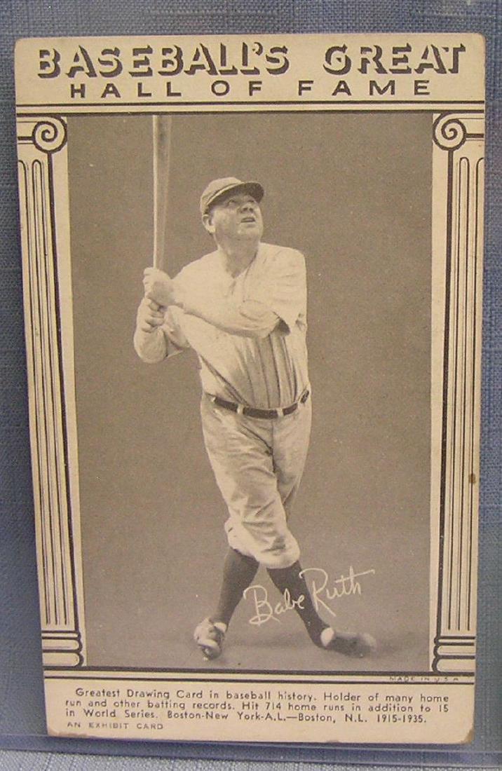 Vintage Babe Ruth Penny Arcade Exhibit Card