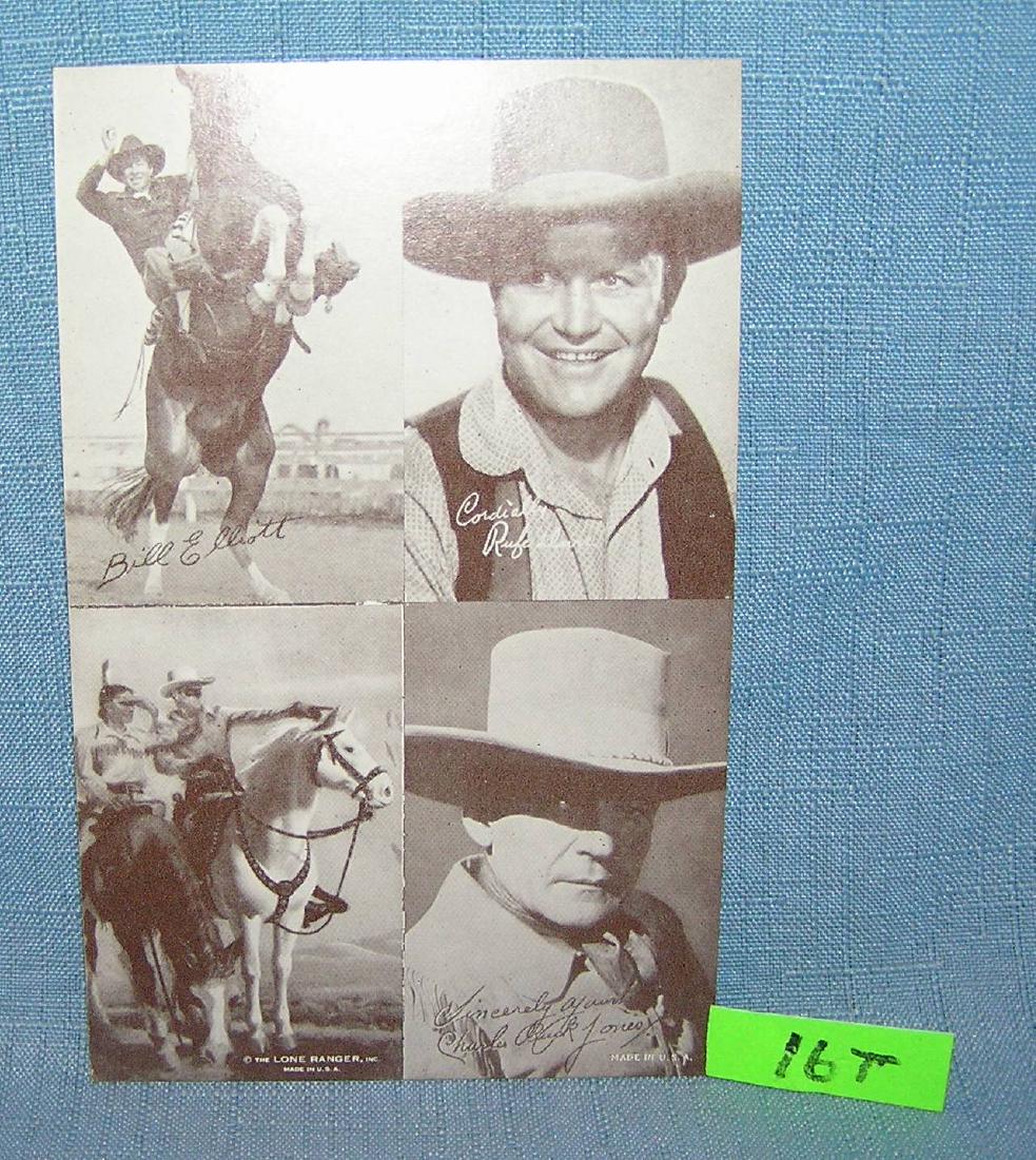 Lone Ranger and others arcade exhibit card
