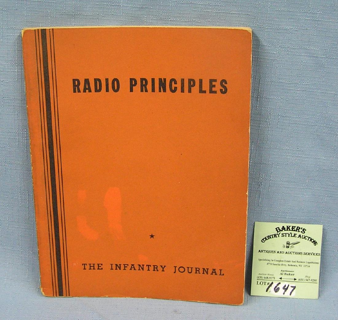 Vintage radio principles book