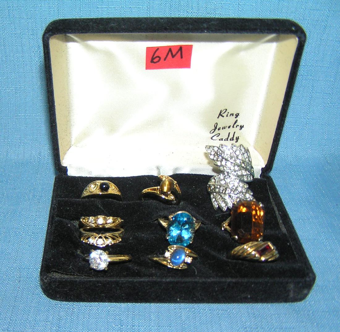 Collection of quality costume jewelry rings