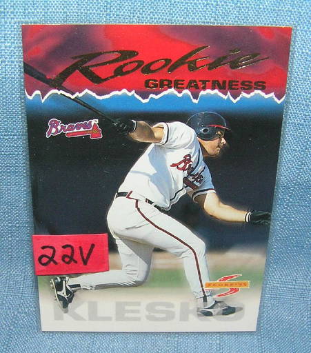 Ryan Klesko rookie baseball card - Apr 05, 2019 | Baker's Antiques and ...