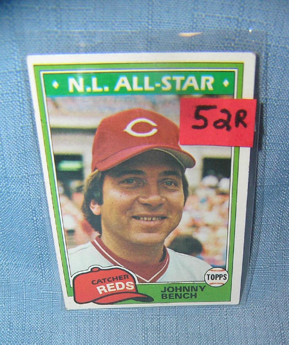 Vintage Johnny Bench All Star Baseball Card