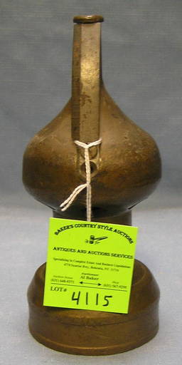 Antique Solid Brass Self Propelling Fire Nozzle