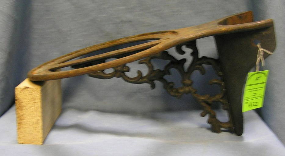 Antique Cast Iron Fire Bucket Holder