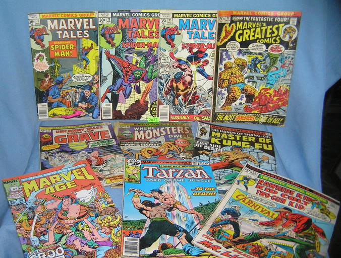 Collection Of Vintage Marvel Comic Books