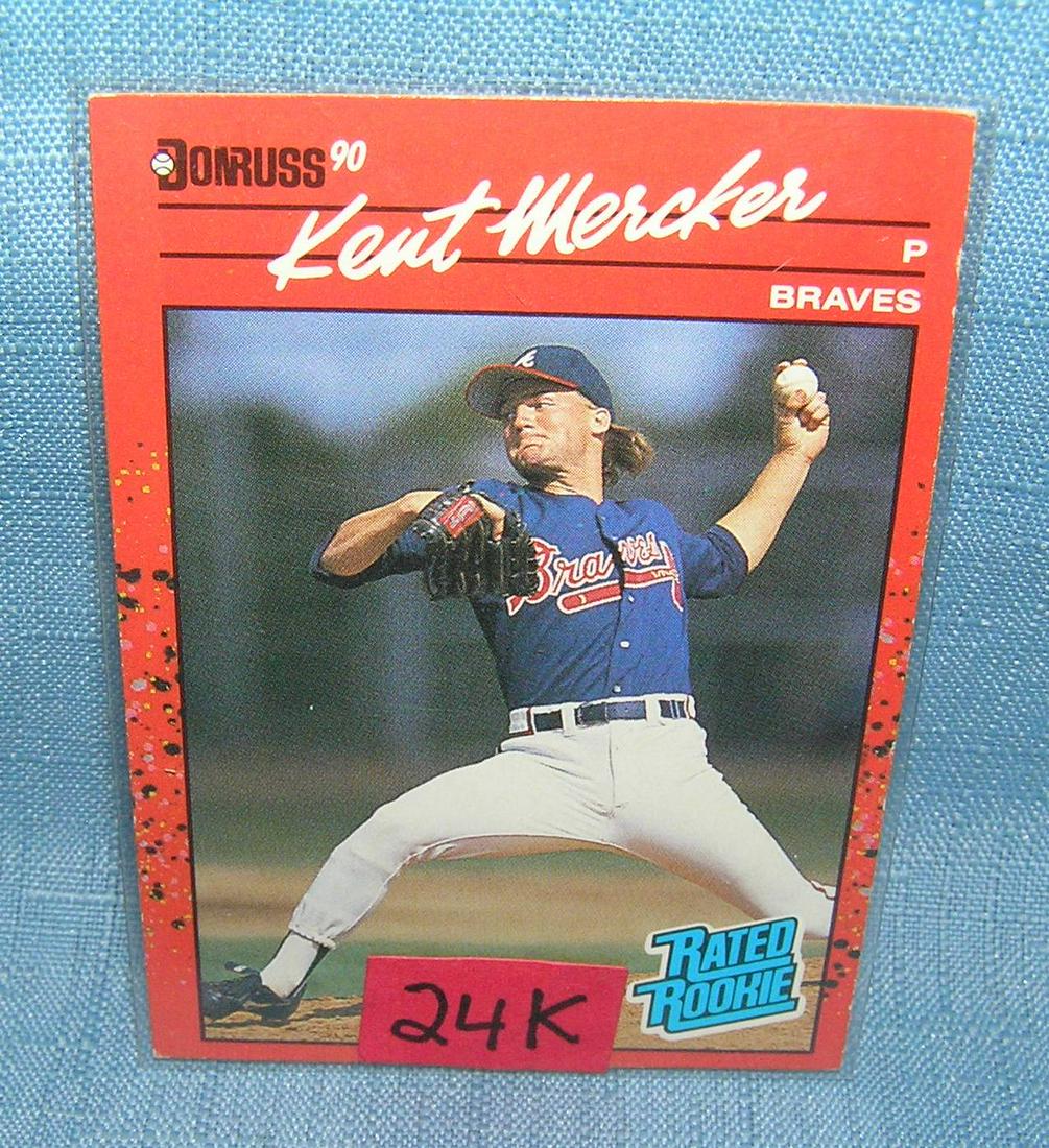 Kent Mercker rookie baseball card - Jul 31, 2020 | Baker's Antiques and ...