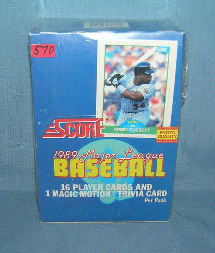 Box Of Vintage 1989 Score Baseball Cards