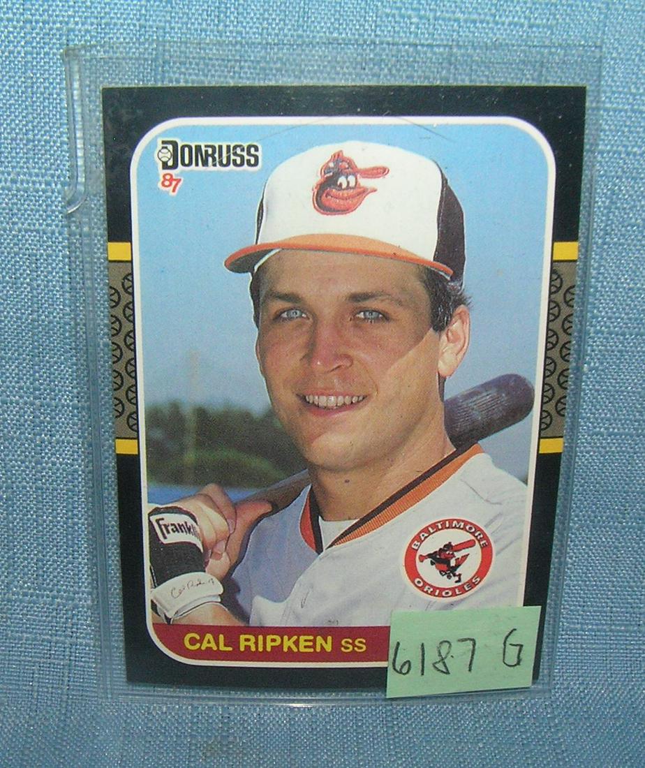 Vintage Cal Ripken Baseball Card