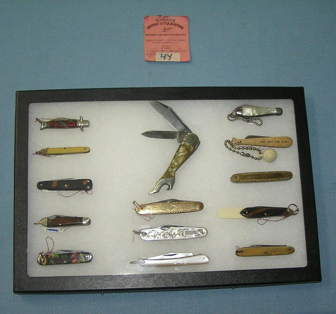 Collection Of Great Early Miniature Pocket Knives
