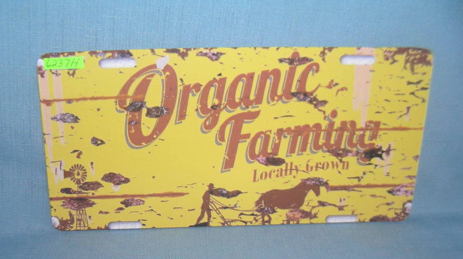 Organic Farming License plate size retro style sign - Jun 24, 2021 ...