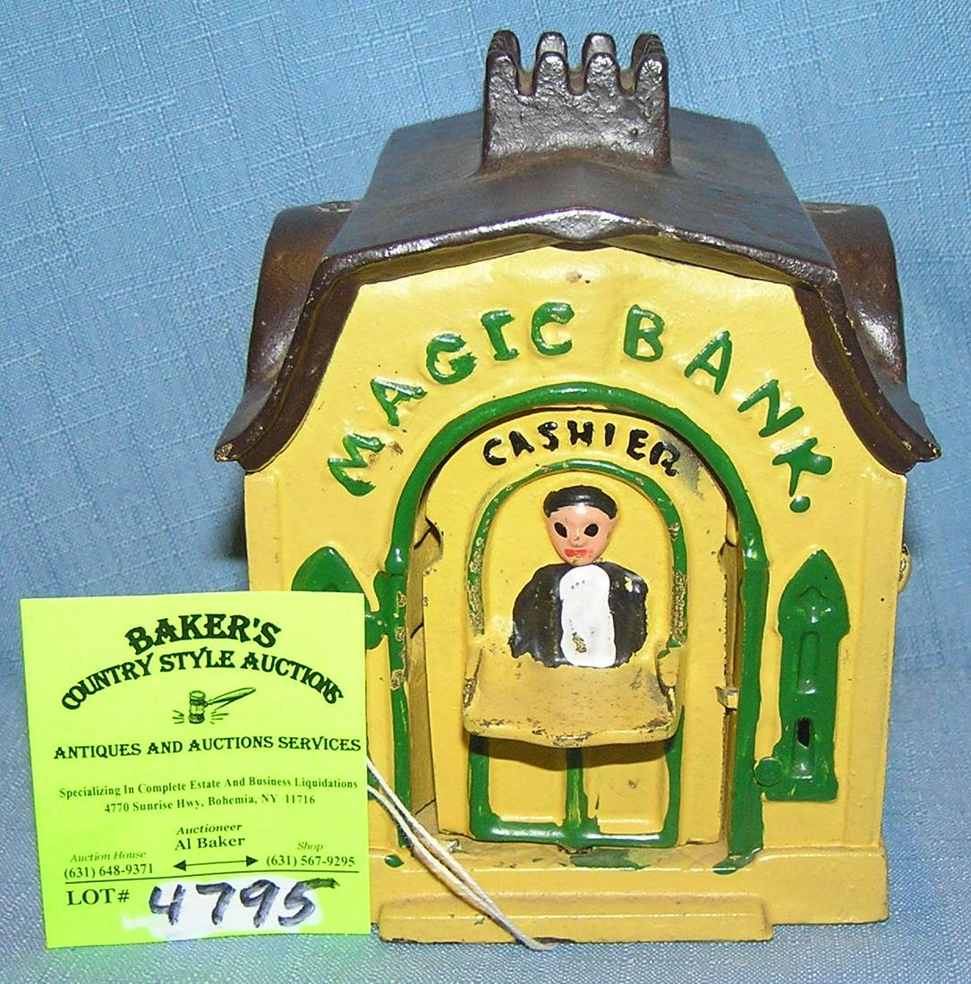 Magic Bank mechanical bank (#4795) on Jul 26, 2021 | Baker's Antiques ...