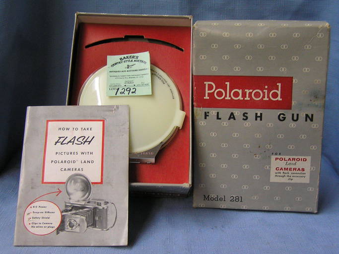 Vintage Polaroid Flash Gun With Original Box