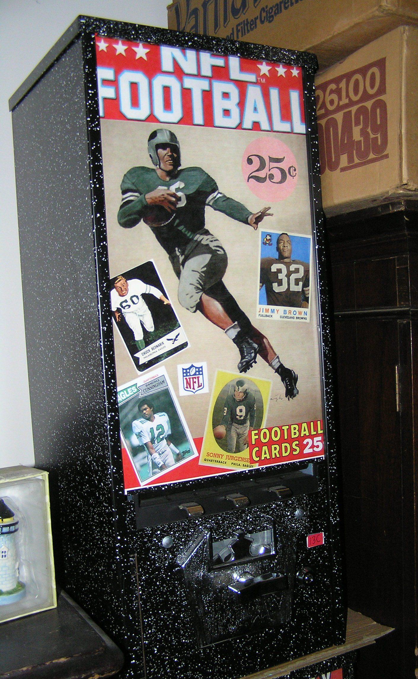 Football themed coin operated sports card vending - Oct 16, 2021 ...
