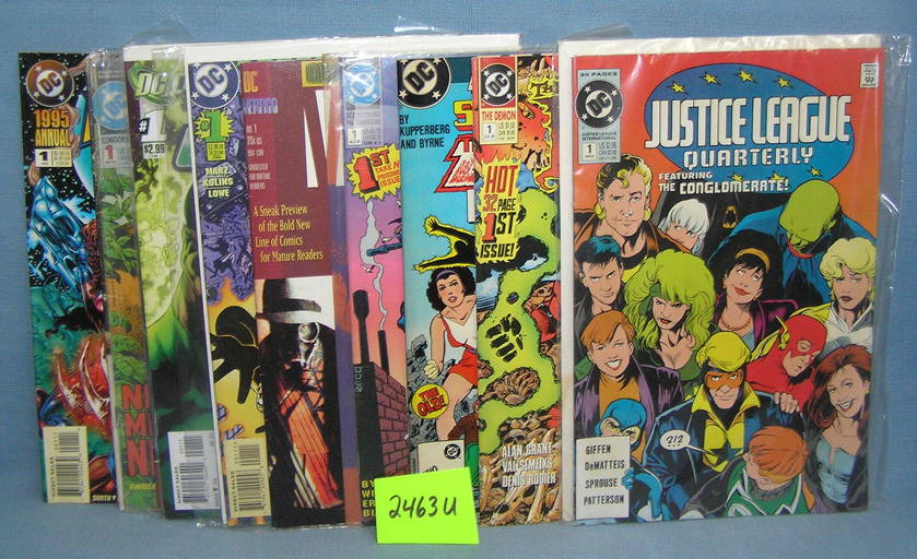 Group Of Vintage Dc First Edition Comic Books
