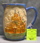Buffalo Pottery porcelain flo blue pitcher dated 1896 - - May 04, 2013 ...