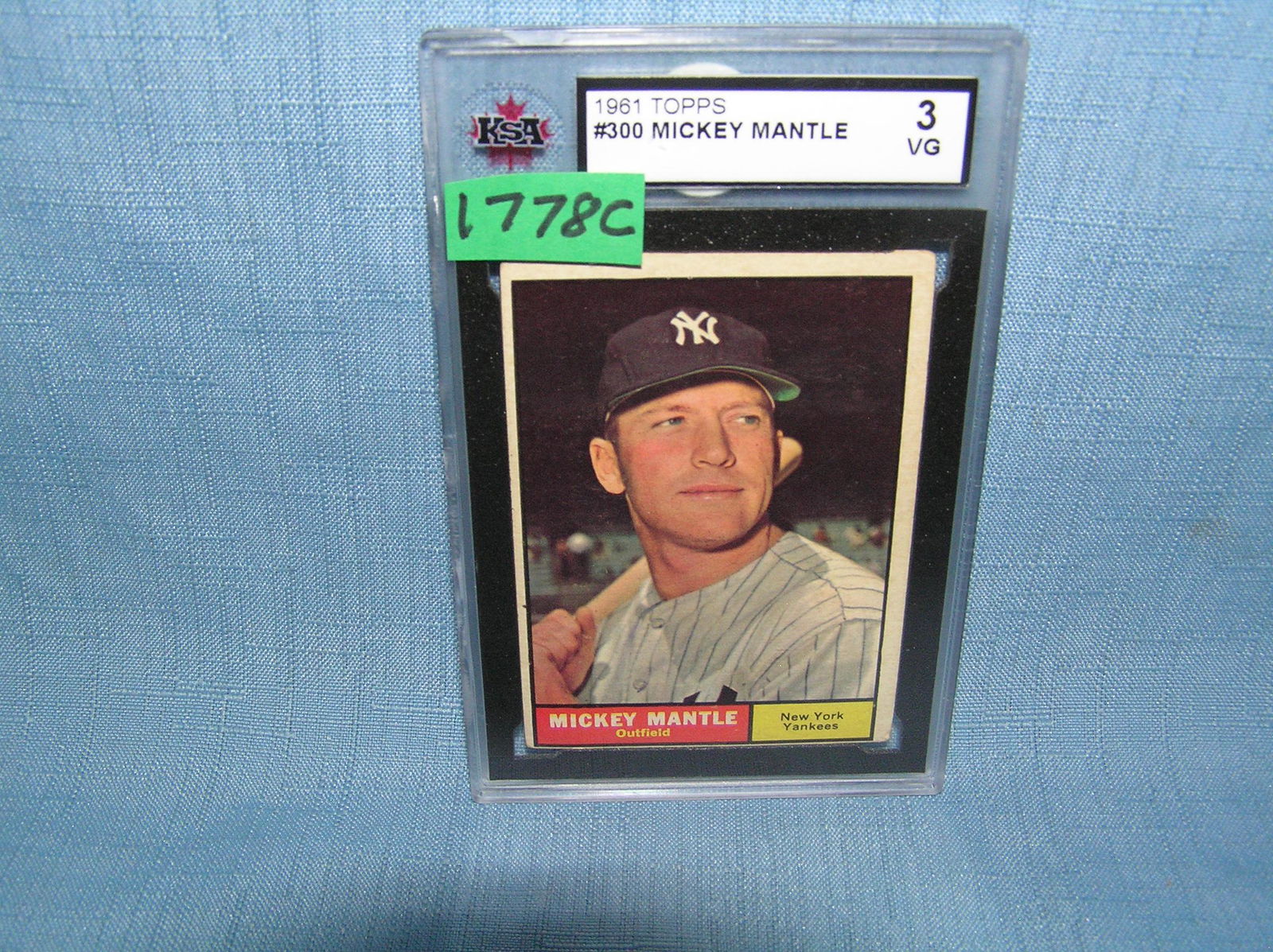 Mickey Mantle graded 1961 Topps baseball card - Nov 16, 2022 | Baker's ...