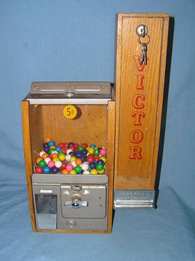 1950s Victor Sports Card Vending Machine