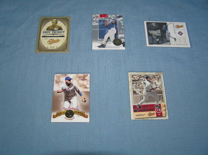 Collection Of Alex Rodriguez All Star Baseball Cards