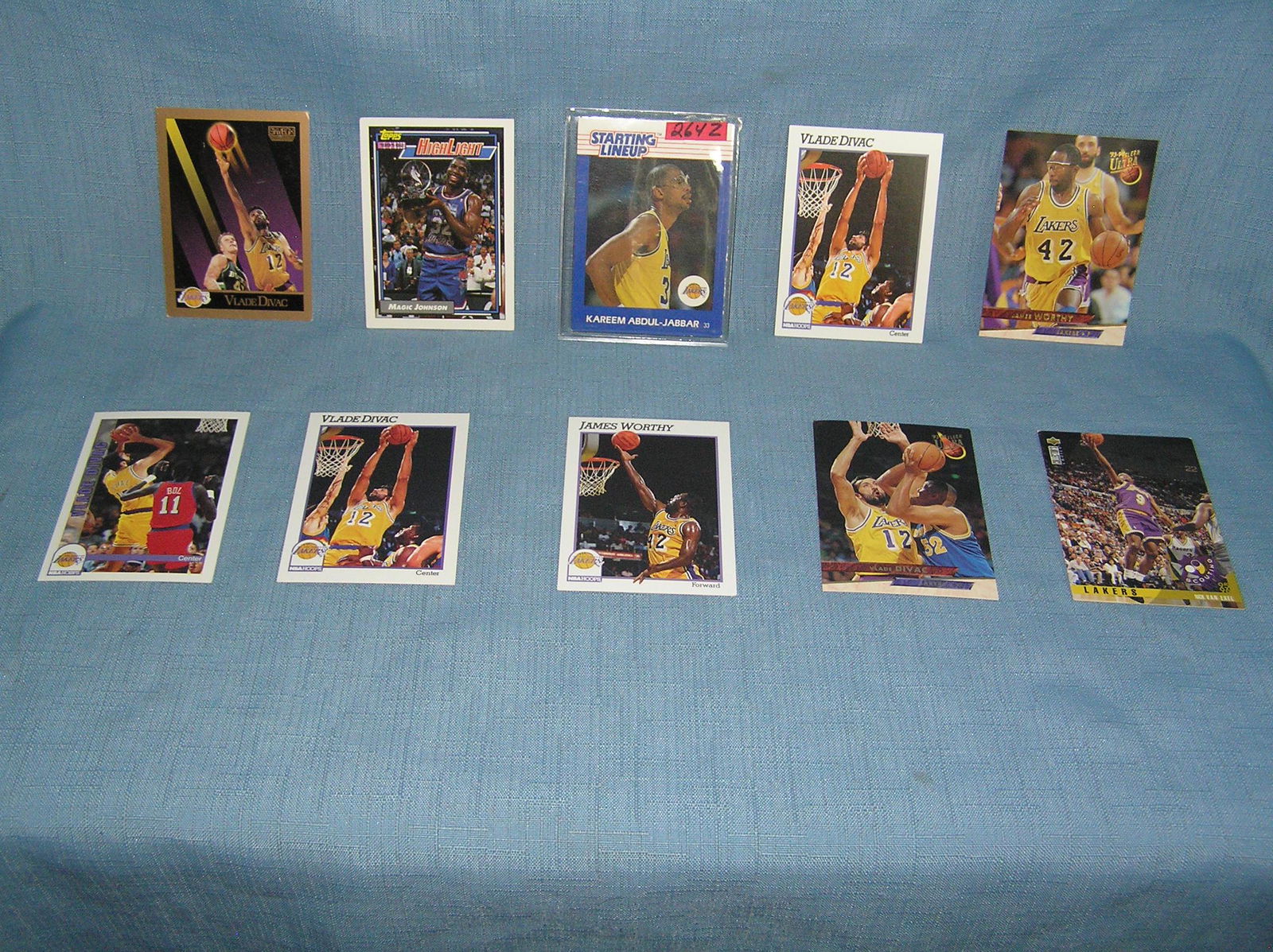 Collection Of Vintage La Lakers All Star Basketball Cards
