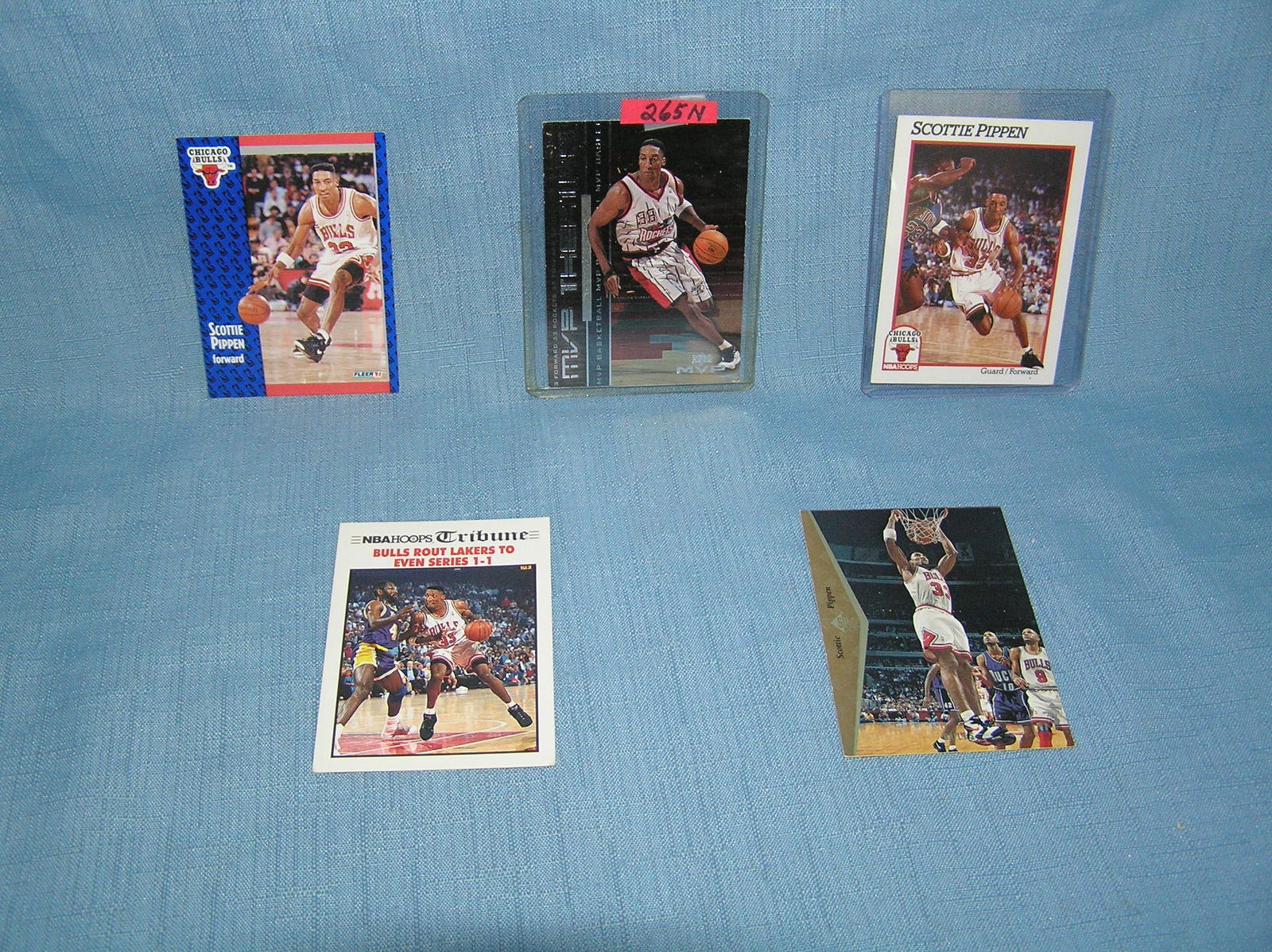 Collection Of Vintage Scottie Pippen All Star Basketball Cards Auction