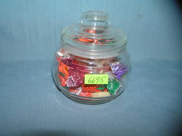 Vintage Lance Candy Jar W/ Original Lid