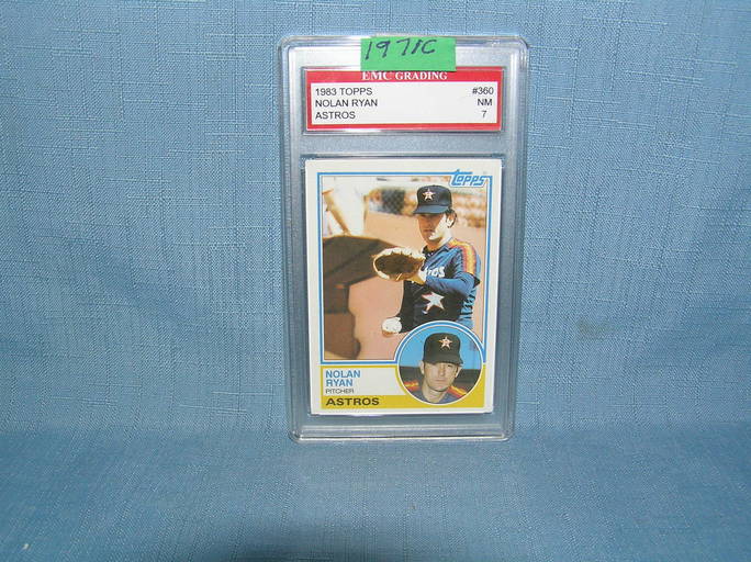 Nolan Ryan Graded Near Mint 7 Baseball Card
