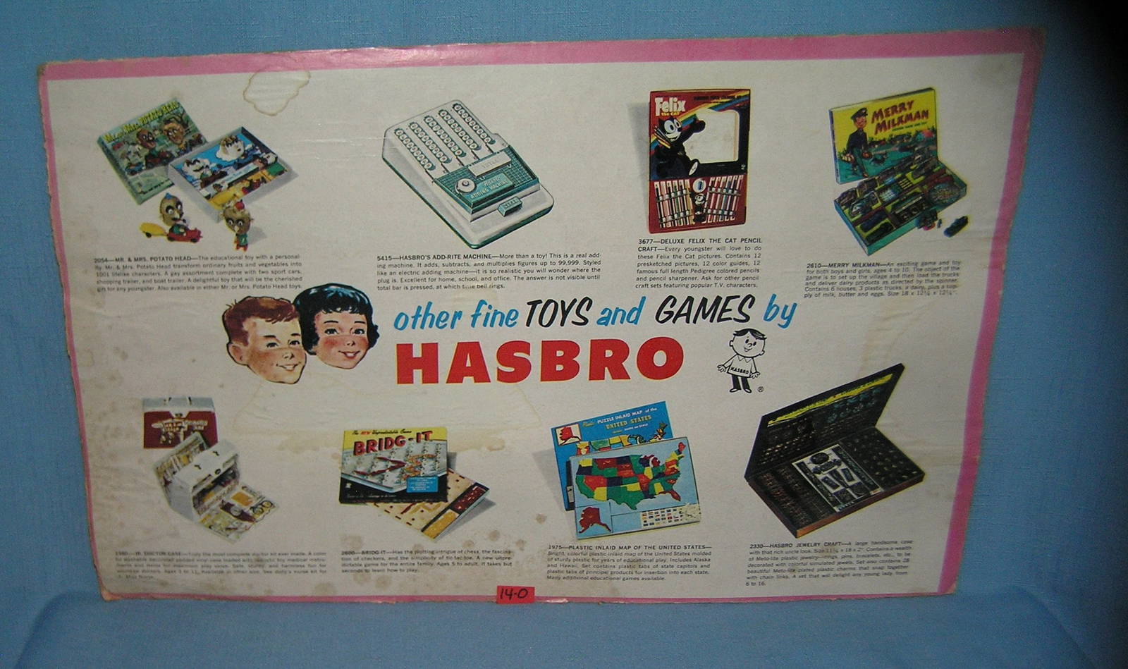 Hasbro Toys Advertising Store Display Billboard Auction