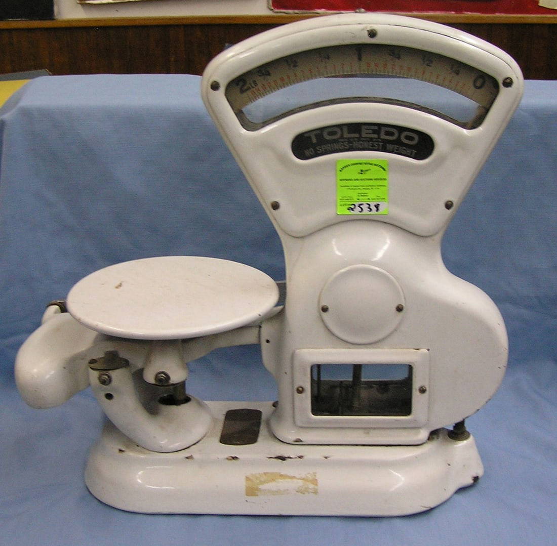 Large Antique Detecto Country Store Scale Auction