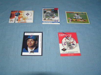 Collection Of Alex Rodriguez All Star Baseball Cards Auction