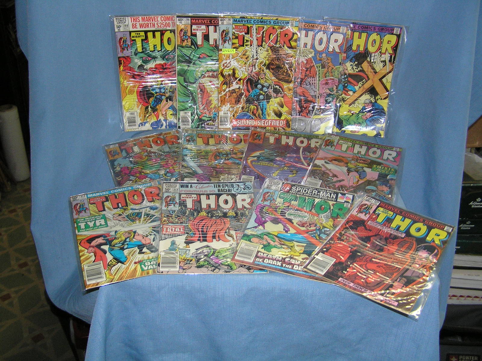 Group Of Vintage Marvel Thor Comic Books Auction