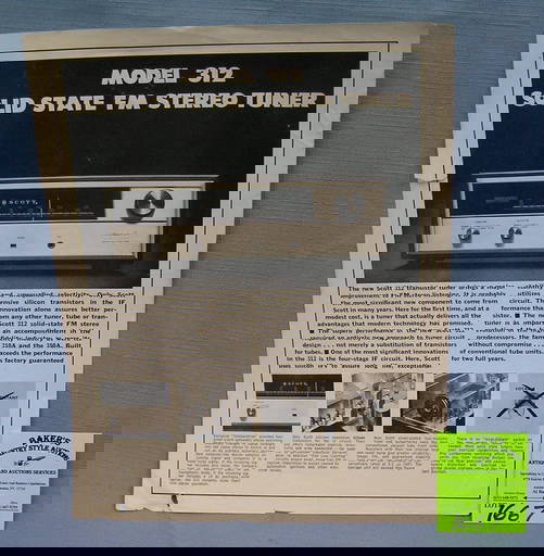 Scott Solid State Fm Stereo Tuner Pamphlet