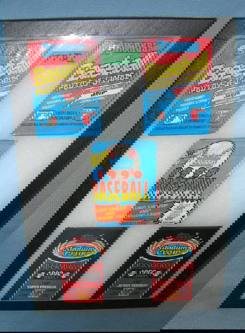 Group Of Unopened Factory Sealed Baseball Card Packs Auction