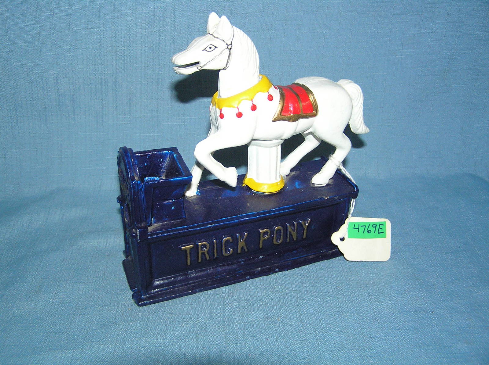 Trick Pony Cast Iron Mechanical Bank Circa 1970s Auction