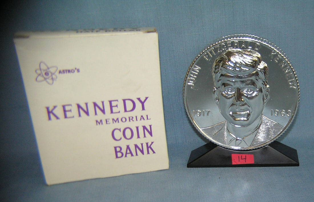 John F Kennedy Savings Bank With Original Box Auction