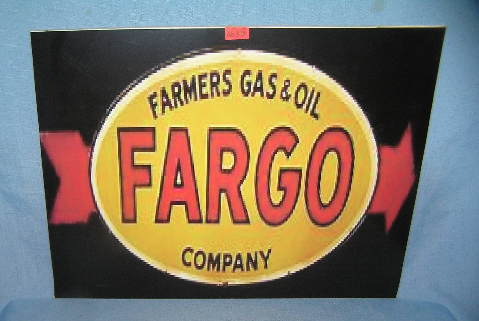 Fargo Gas And Oil Company Retro Style Advertising Sign Auction