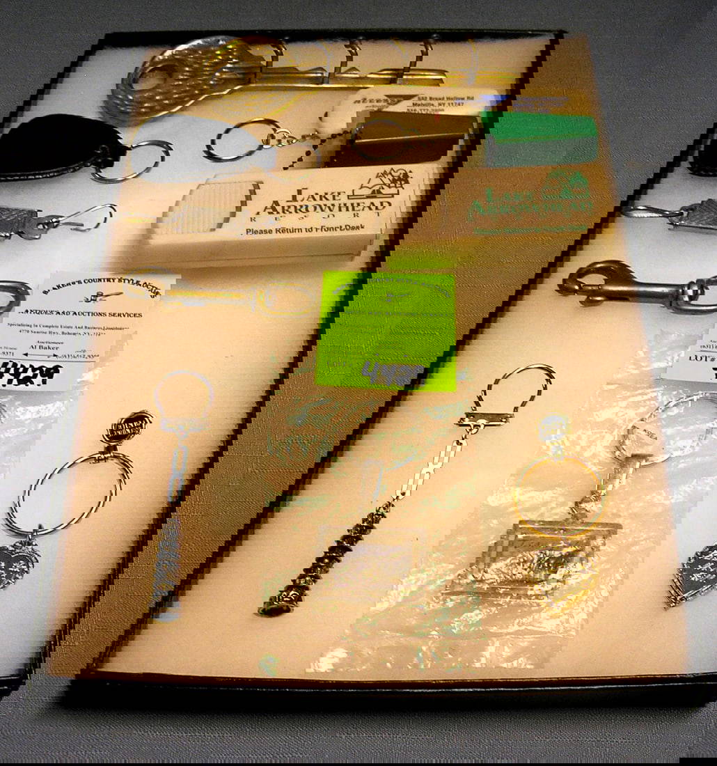 Collection Of Vintage Key Chains And Holders Auction