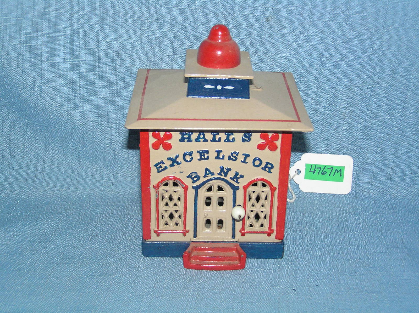 Hall's Excelsior Cast Iron Bank By J&e Stevens Circa 1869 Auction