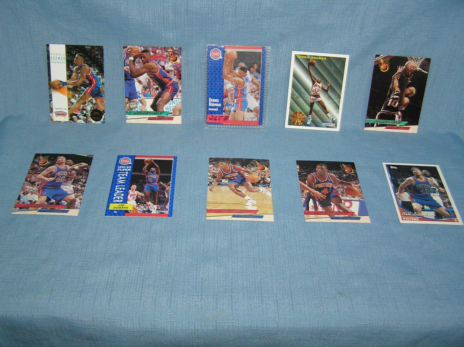 Detroit Pistons Basketball Cards Includes Dennis Rodman Cards Auction