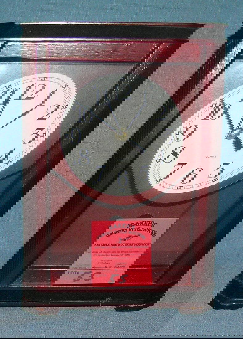 Mahogany Quartz Clock Auction