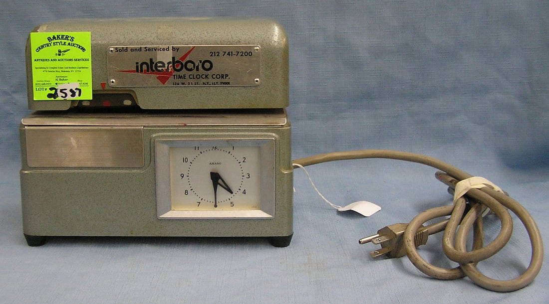 Vintage Time Clock Auction
