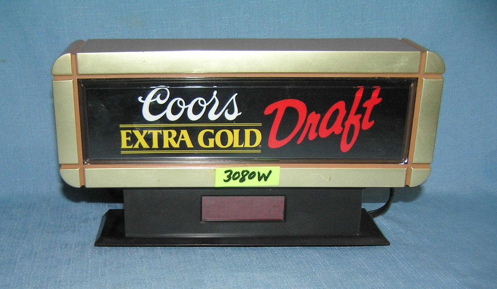 Vintage Coors Illuminated Clock Display Sign Auction