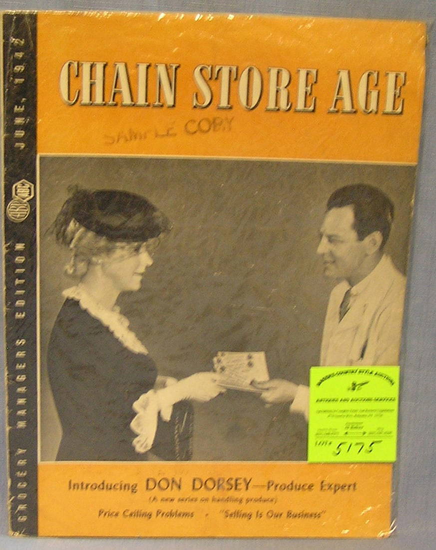 Early Chain Store Age Grocery Manager's Catalog Auction
