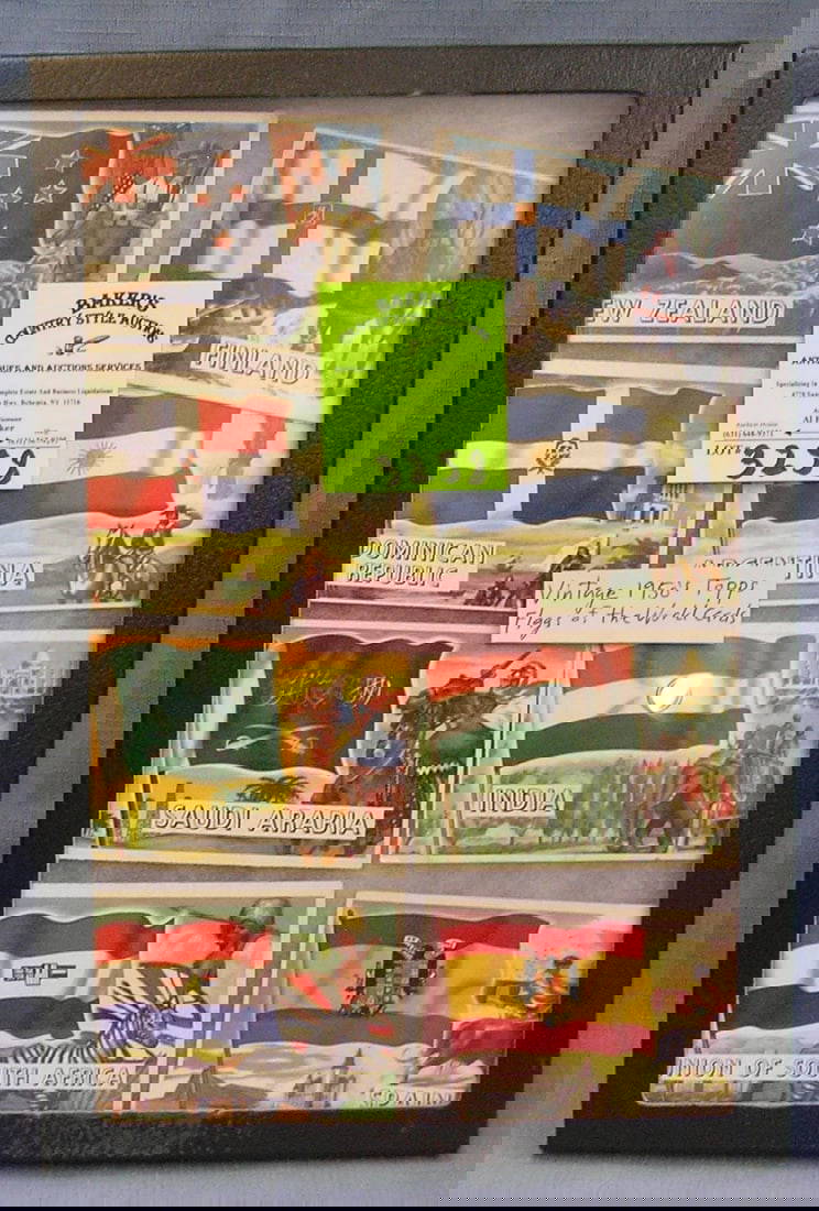 Collection Of Topps Flags Of The World Cards Auction